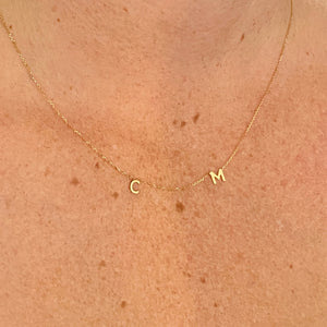 Solid Gold Initial Necklaces – EL&RO Jewellery