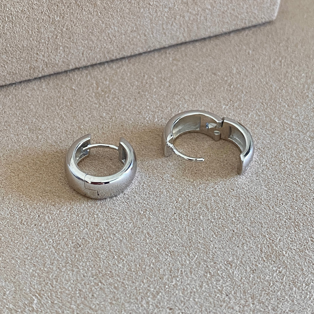 SOFIA HOOPS | Statement Silver Hoops – EL&RO Jewellery