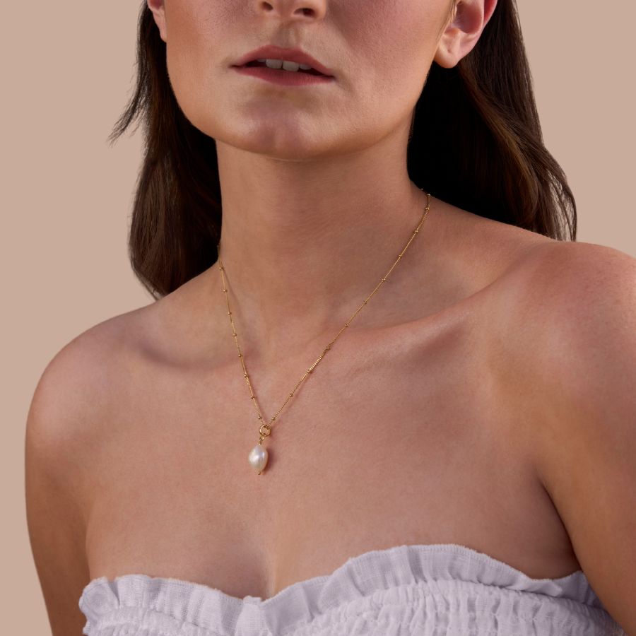 Celine pearl necklace store