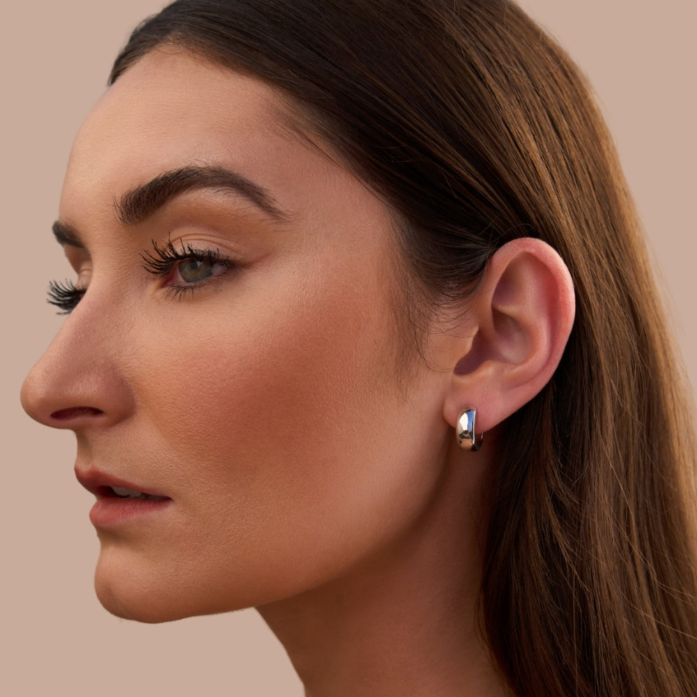 SOFIA HOOPS | Statement Silver Hoops – EL&RO Jewellery